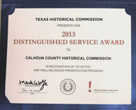 Calhoun County Historical Commission - Special Events